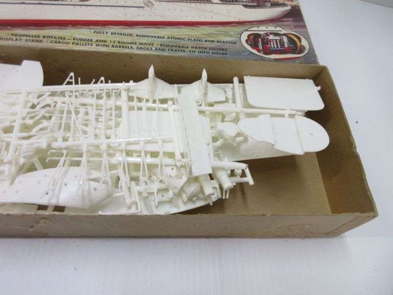 Revell N/S Savannah plastic model boat kit from 1958, complete unbuilt ...