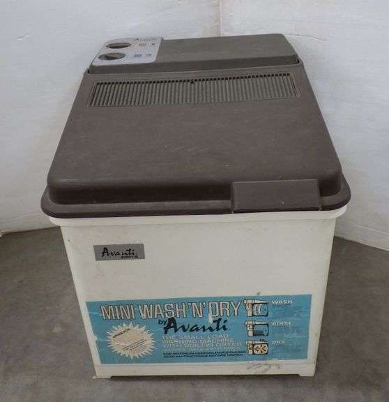 Avanti 2001s mini wash and dry washing machine, 18"W x 21"D x 20"H ...