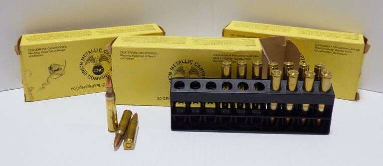 (54) Rounds of Union Metallic .223 Rem. rifle cartridges, 55-grain, NOS ...