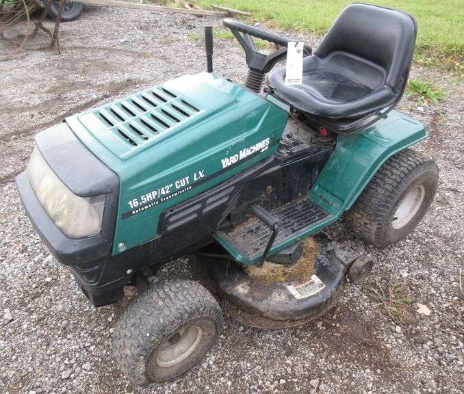 Yard Man lawn tractor, 16.5 HP, 42" cut, cranks but won't start, new ...