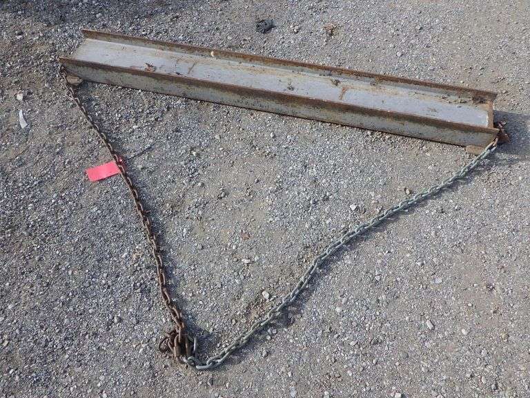 Homemade 69" driveway drag with chain attached, works well - Albrecht ...