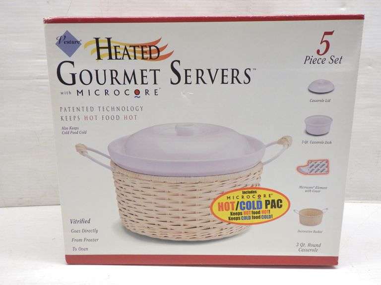 Vesture heated gourmet servers with microcore, also keeps food cold, 5 ...