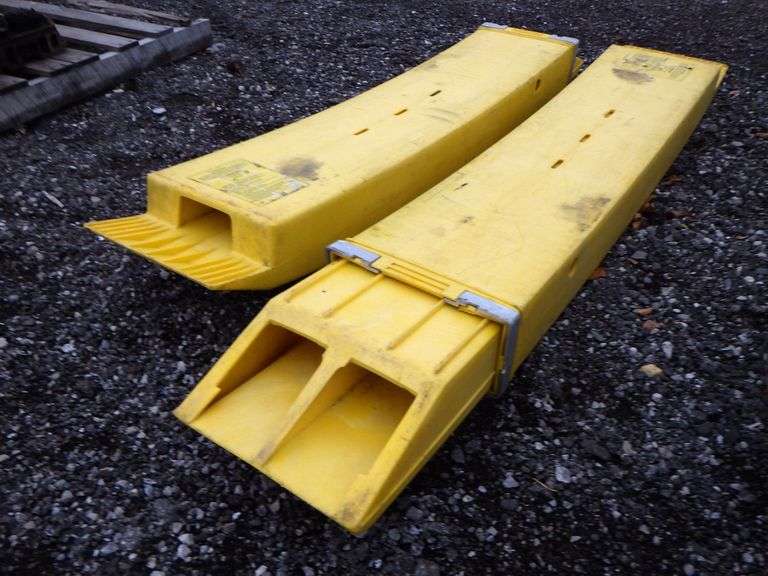 Pair of Highland ramps, 750 lb. max load, 12" x 57", good - Albrecht ...