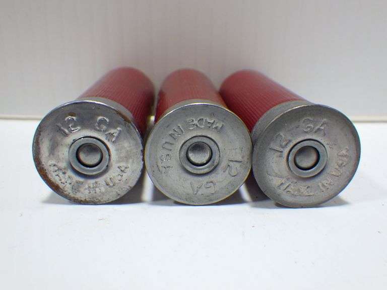(47) 12-Gauge 3 DRAM shells, 1 1/8 oz. of No. 7 1/2 Shot, good, light ...