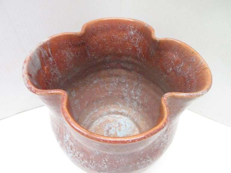 Pottery vase by Jacob Cole with a partial daison ware label, 1920's ...