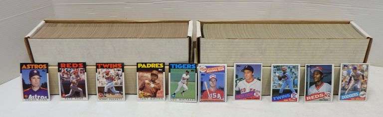 (4) Sets of 1985, 1986, 1987, 1988 Topps Baseball Complete Sets, (792 ...