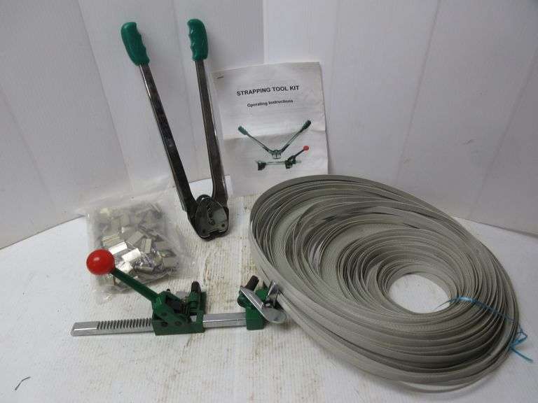 Anytime tools commercial strapping/banding toolkit, includes steel ...