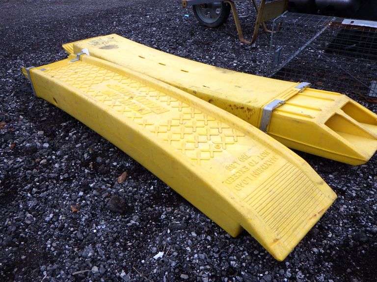 Pair of Highland ramps, 750 lb. max load, 12" x 57", good - Albrecht ...