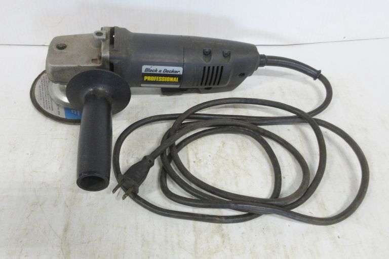 Black & Decker professional angle grinder, 120V, 10,000 RPM, used ...