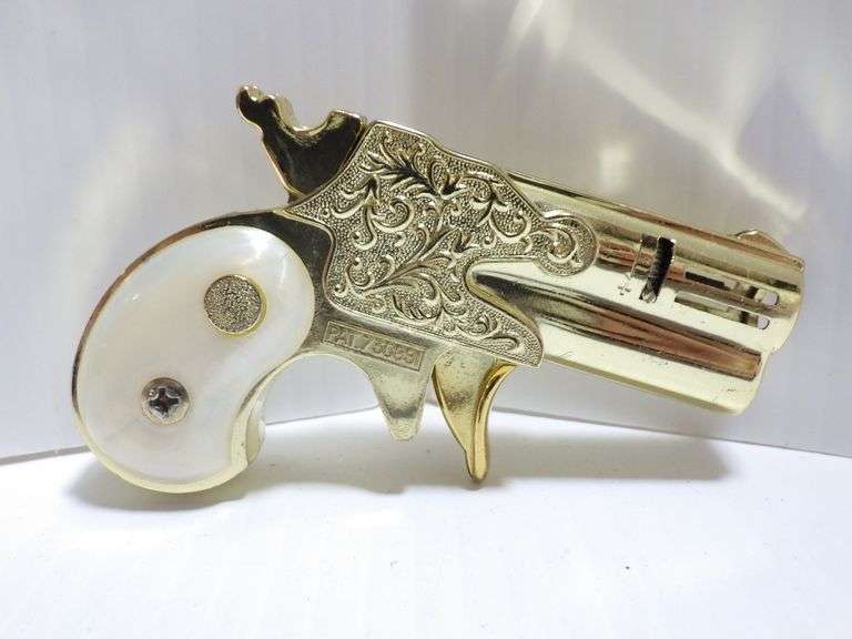 Modern angel mascot pistol handgun lighter with mother of pearl like ...