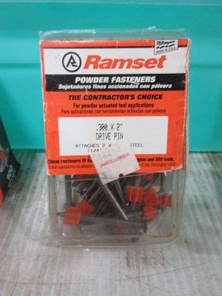 Ramset RS22 Power Fastener with partial boxes of No. 2 .22 cal. power ...