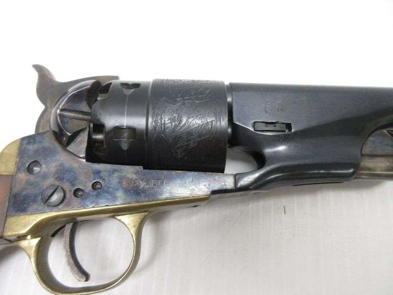 .44 Caliber Army Black Powder Revolver, Made in Italy, Comes with Flask ...