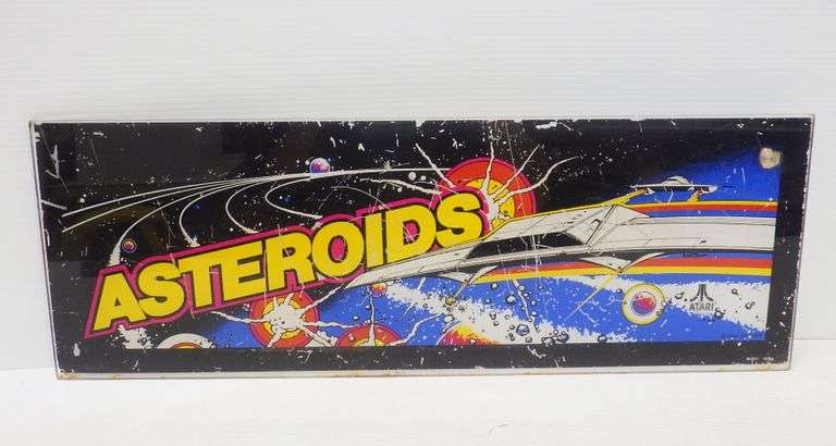 Original 1979 Asteroids plastic arcade game top piece from the original ...