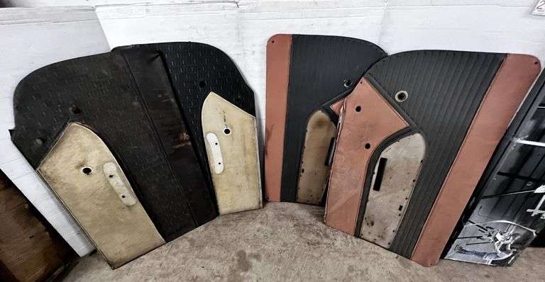 (12) Pieces of 1957 Chevrolet Rocker Panel Moldings; (6) Interior Door ...