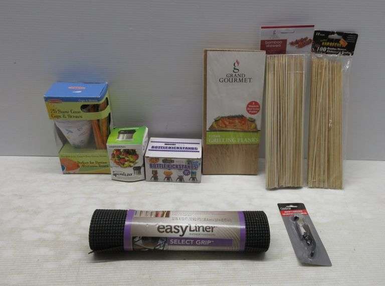 Vegetable spiralizer, bottle kickstand , box snow cone cups and straws ...