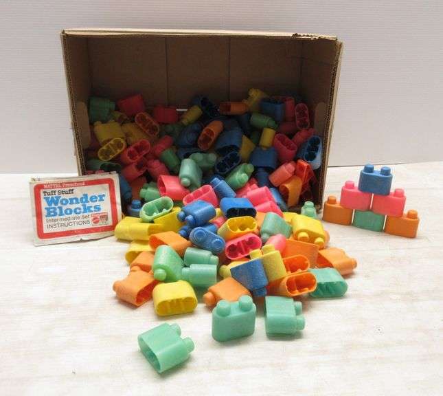 (208) Pieces of Mattel Tuff Stuff Wonder Blocks, over 30 years old ...