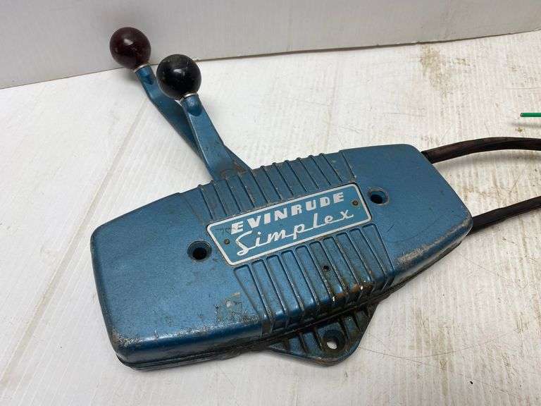 Vintage 1950's Evinrude simplex motor controllers with cables ...