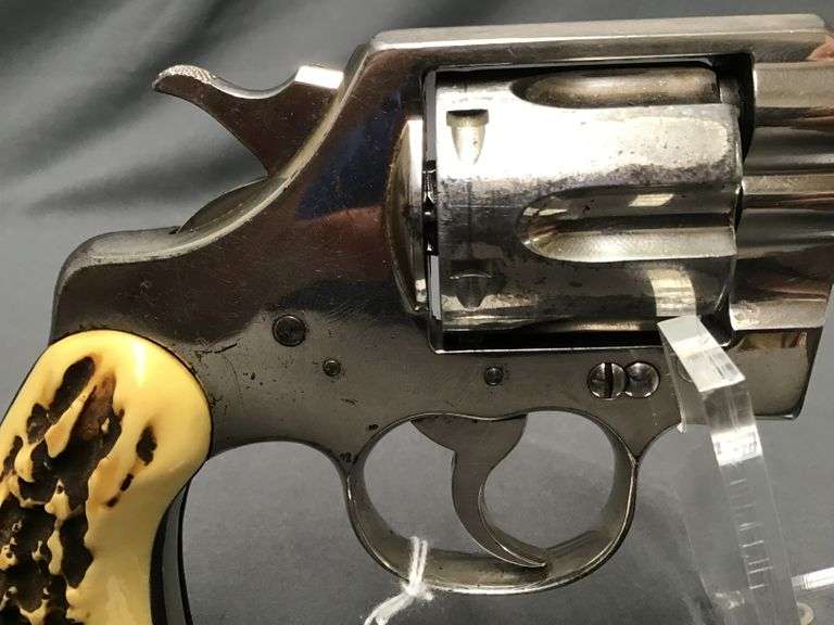Colt Official Police .38 Revolver, with Stag Grips - Albrecht Auction ...
