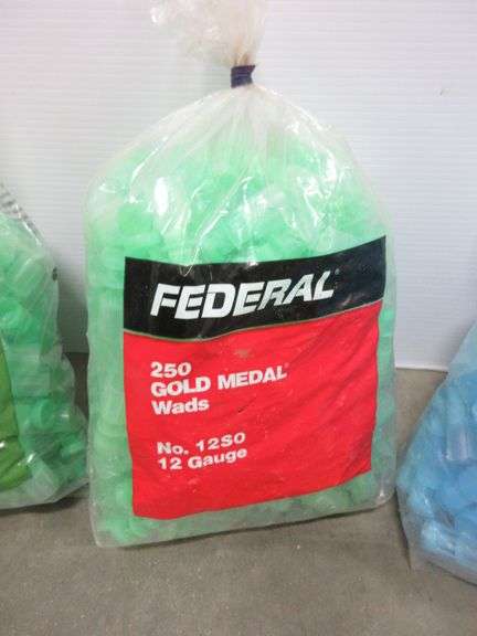 (1,500) Count, 12-gauge plastic wads, plus (100) 12-gauge hulls ...
