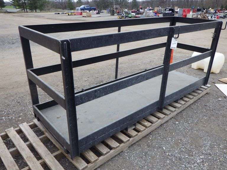 Work platform, fits anything with forks, made heavy duty out of channel ...