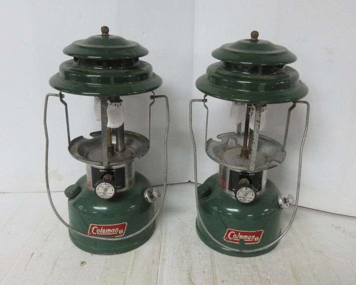 (2) Coleman lanterns, for parts or repair, no glass mantles - Albrecht Auction Service