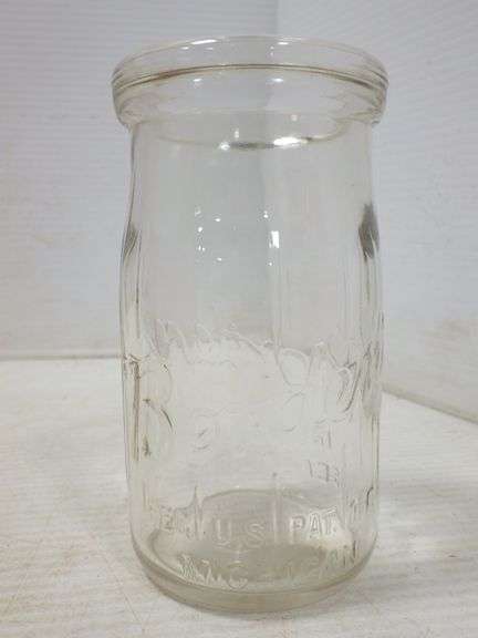 (6) Antique Detroit Michigan 3¢ Dairy wide-mouth milk/sour cream/liquid ...