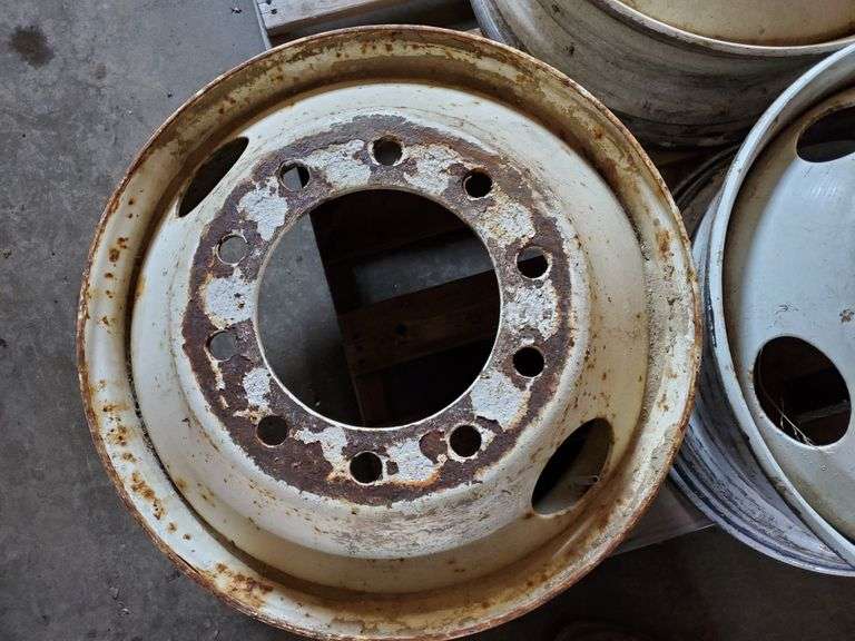 (3)-Budd Style Rims, 10-Bolt. Location: L#1 - Albrecht Auction Service