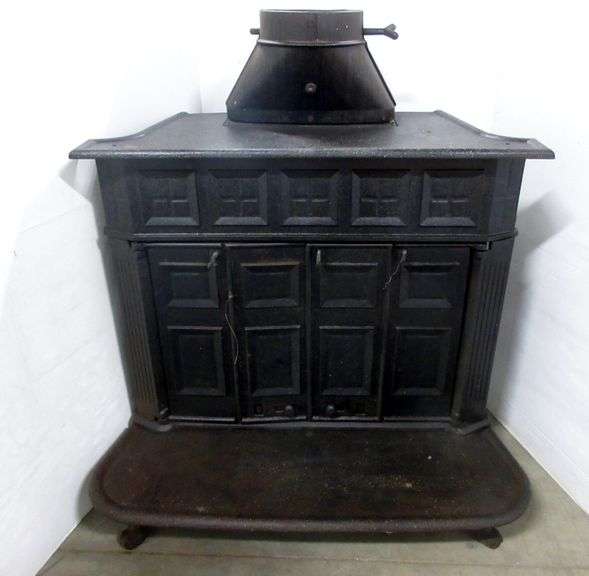 Ben Franklin wood stove, stored for 20-years, 32 1/2"W x 24"D x 38"H ...