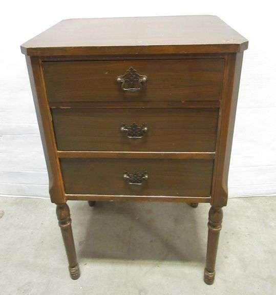 Antique sewing cabinet, 17 3/4"W x 14"D x 28 1/4"H, has wear - Albrecht ...