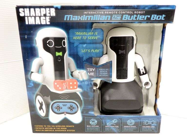 Maximilian the Butler Bot remote control robot, NIB - Albrecht Auction ...