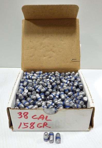 (500) Rounds of Vance bullets, 38-Caliber, 158-Grain, new - Albrecht ...