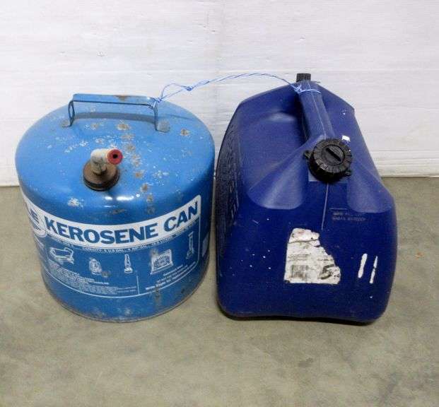 (2) 5-Gallon kerosene cans - Albrecht Auction Service
