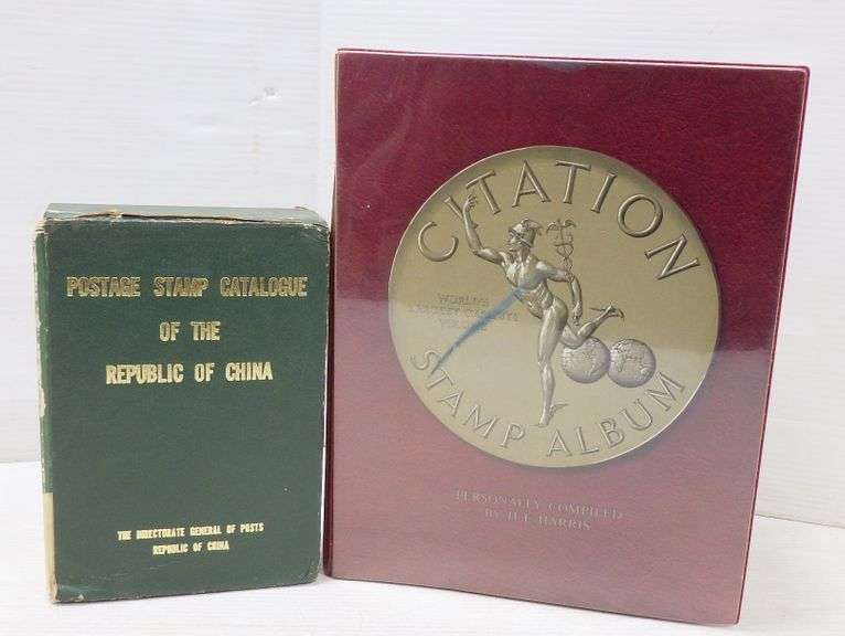 Citation stamp album, contains partial collection of stamps; Postage ...