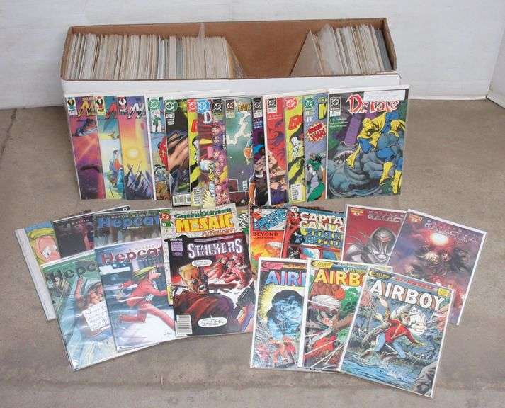 Long box of mixed comics, lots of DC, Marvel and more - Albrecht ...