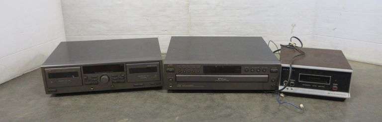 JVC 5-CD player, JVC tuner and dual cassette player, Solid state 8 ...