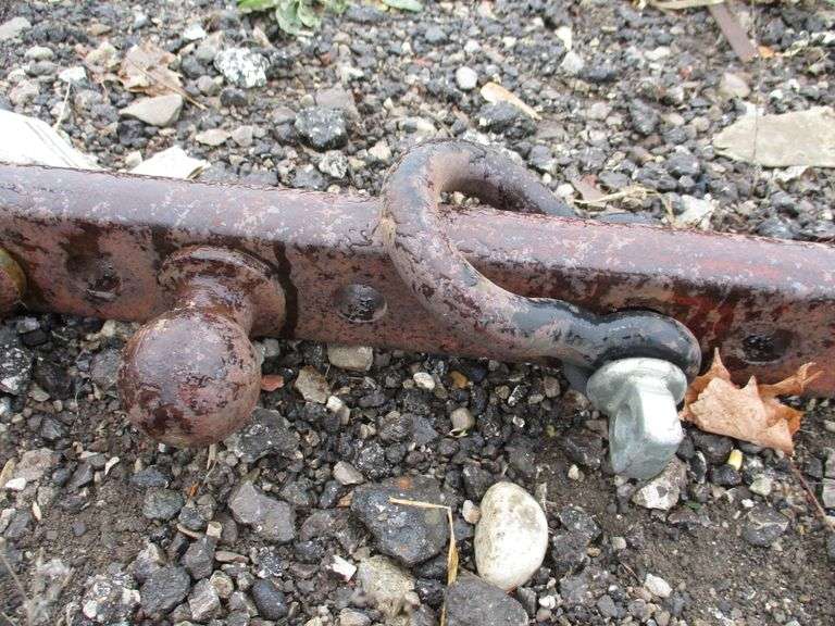 Class 1 drawbar with clevises, 30"L - Albrecht Auction Service