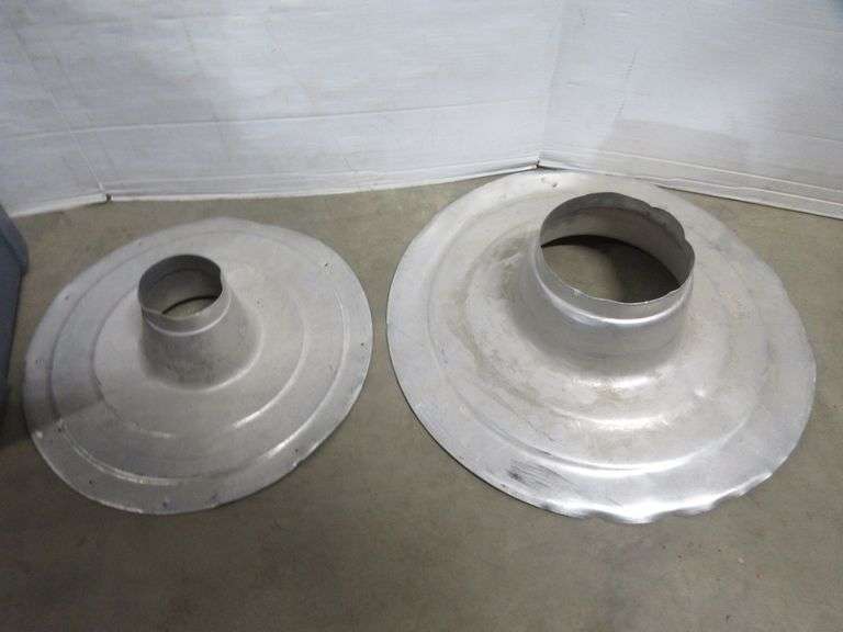 Various HVac plumbing witches hats for commercial roof penetrations ...