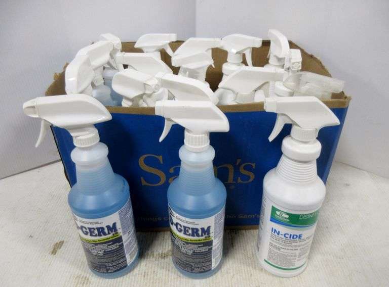 (6) 32 oz. Bottles of D-Germ cleaner, and (11) 32 oz. Bottles of In ...