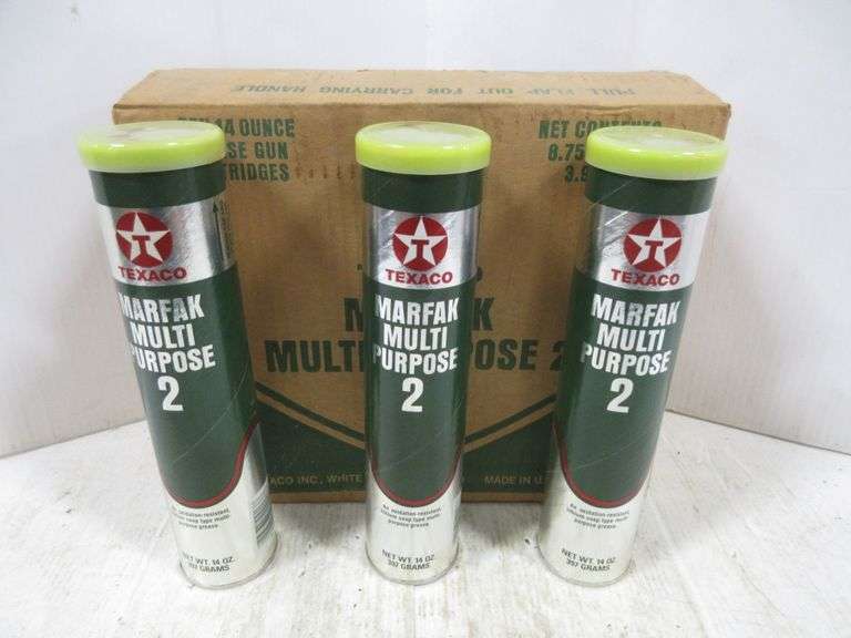 (2) Texaco Marfak multi-purpose grease gun cartridges, 8.75 lbs. total ...