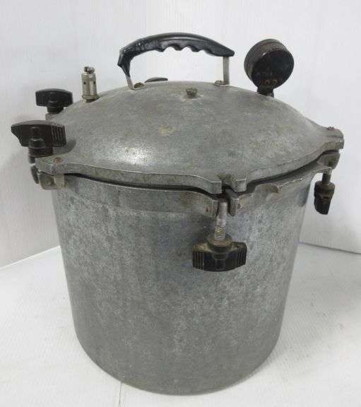 Older 12-quart National Pressure Cooker, canner, American cast ...
