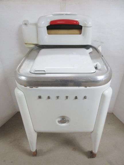 Older Maytag gyrator washer model E2L, works, includes owners manual ...
