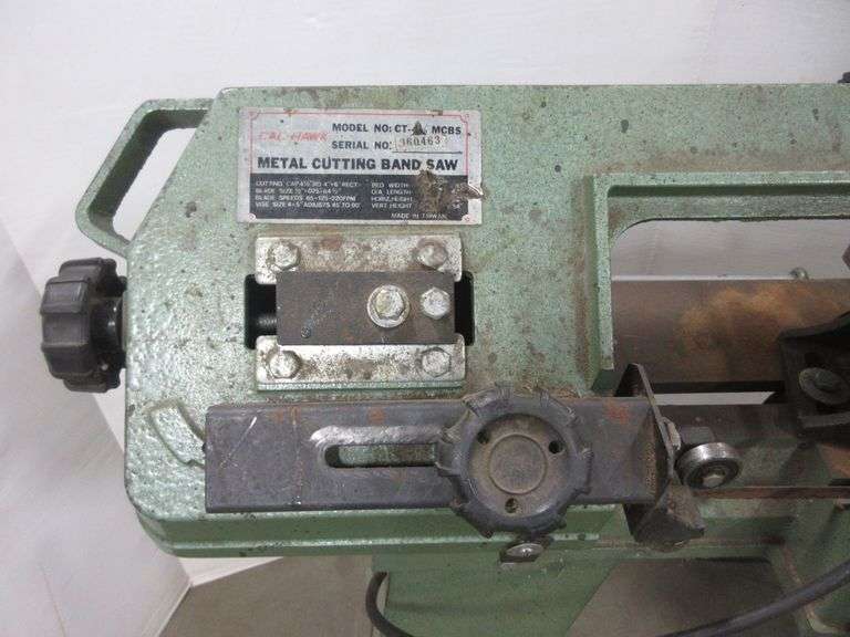 Cal-Hawk metal cutting band saw, Model No. CT-4 1/2 MCBS, Serial No ...