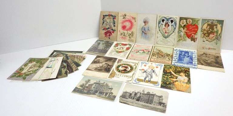 Early 1900's postcards, many 1908-1916, some from 1940's and 1960's ...