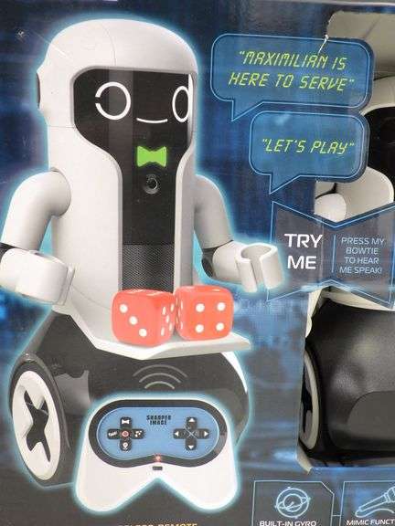 Maximilian the Butler Bot remote control robot, NIB - Albrecht Auction ...