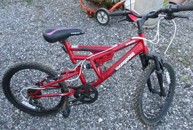 Boys red Mongoose Spectra Element bicycle, 20" rim, good tires, great ...