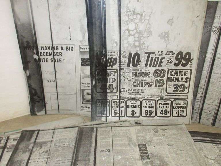 Tin printing press sheets from 1960's, all- 35"W, have wear - Albrecht ...