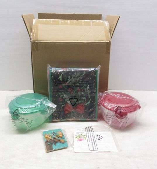 (6) Lock and Lock Brand, multi-shape food storage tupperware style ...