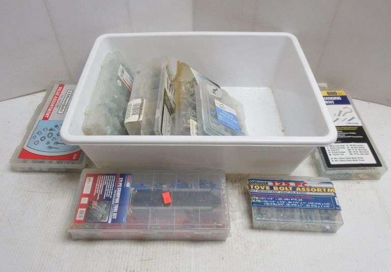 (9) Hardware kits, includes: cotter pins, electric terminals, wall ...