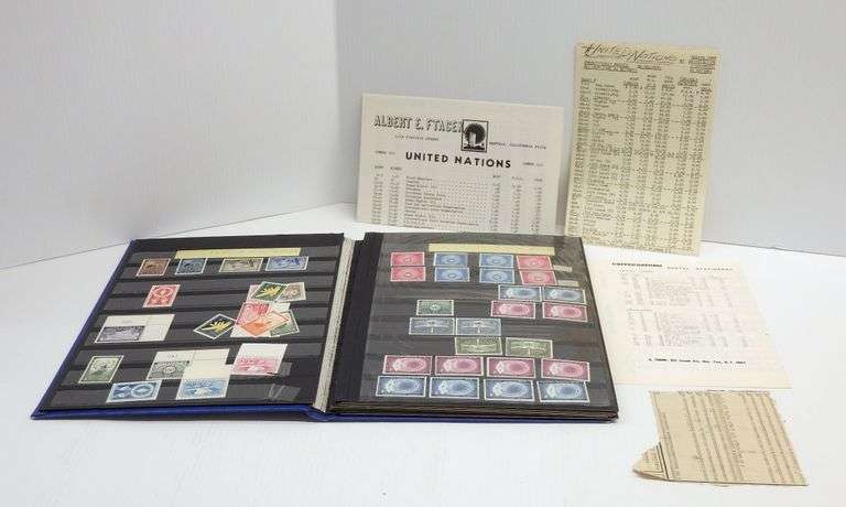 1950's and 1960's United Nations stamp collection, all stamps unhinged ...