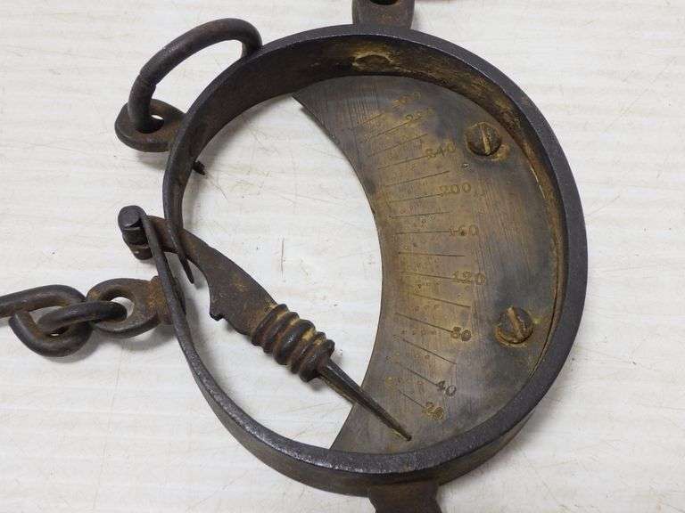 Early Pelt scale with brass gauge, made in Germany, 11"H - Albrecht ...